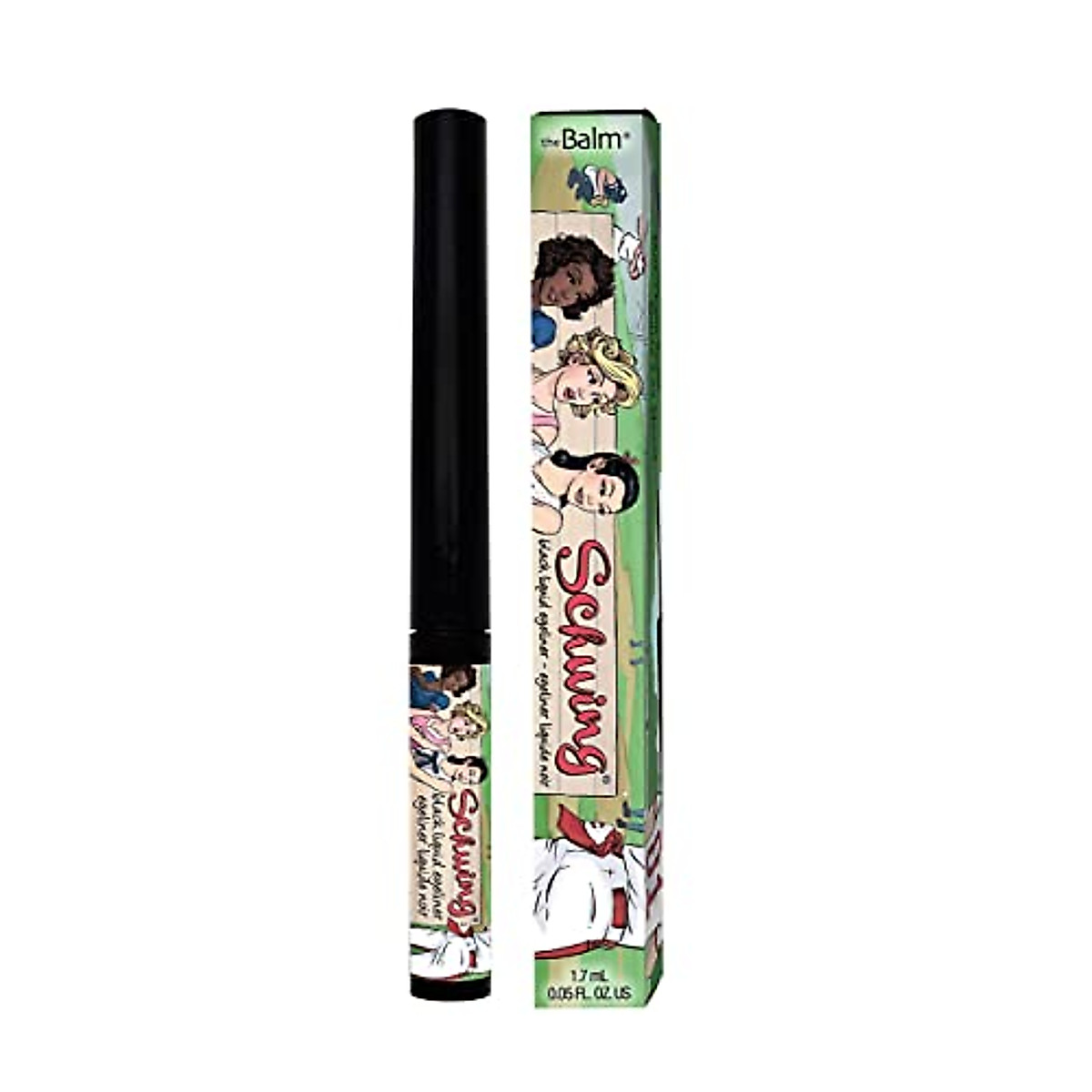 theBalm Schwing Liquid Eyeliner, Black, Matte Finish, 0.05 Fl Oz (Pack of 1)