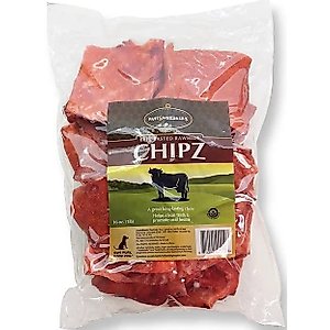 KTR Ruff & WHISKERZ Beef Basted Rawhide Chips | Long-Lasting Dog Chew & Treat | Help Keep Teeth Clean | 1 LB