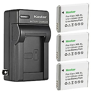 Kastar 3-Pack Battery and AC Wall Charger Replacement for NEZINI 2 Charging Mode Mini Kids Camera, Full HD 1080P 36MP 2.4 Inch LCD Vlogging Camera, 16X Zoom Compact Pocket Camera Point, Shoot Camera