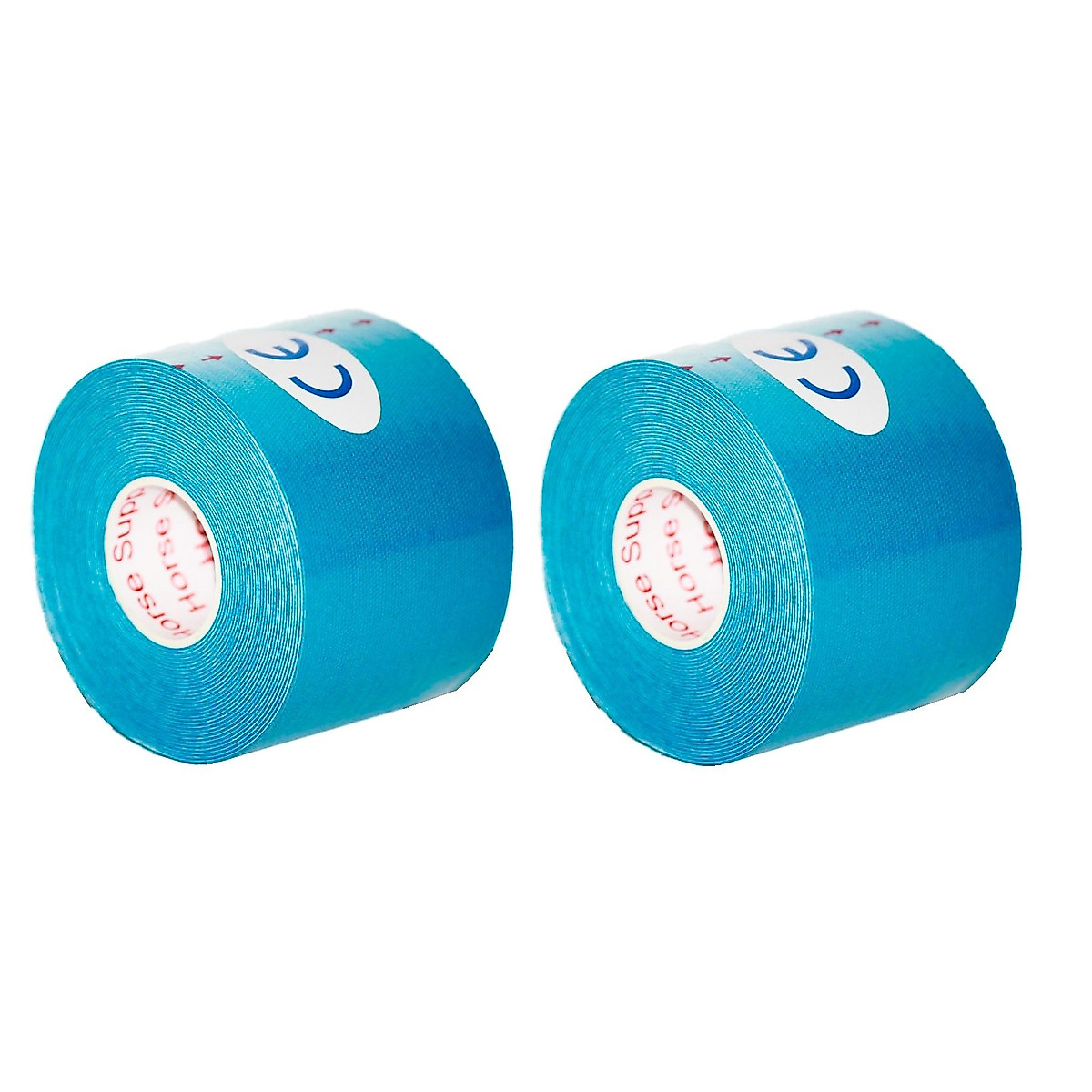 Kinesiology Tape Pro, Athletic Waterproof Muscle Support Adhesive Kinesio Sport Tape for Athletes 2 inches x 16.4 feet, 2 Rolls, Light Blue