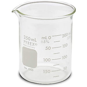 Pyrex - 1000-250CNEa PYREX Griffin Low Form 250mL Beaker Graduated Ea