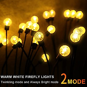 YUNJACKEYDZ Solar Garden Lights-Outdoor Solar Lights for Yard-Solar Powered Firefly Lights Outdoor Waterproof Wind Dancing Solar Lights for Landscape Decoration Lights Yard Patio Pathway Decoration