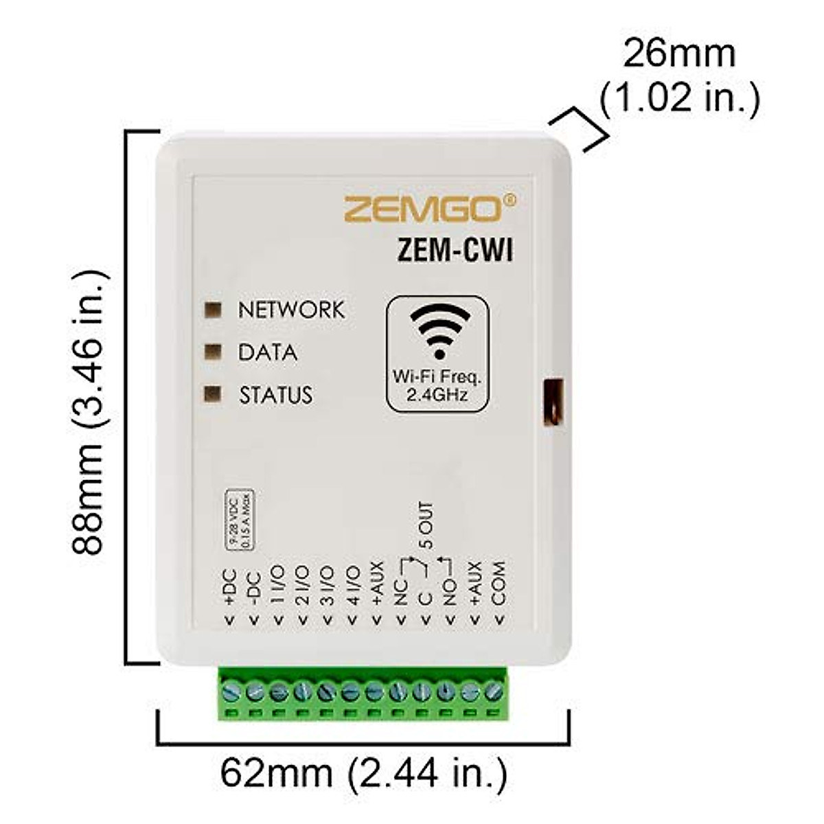 Zemgo FPC-8419 Smart Mobile WiFi Controller for Access Control with Android + Apple App, Web Browser + Smartphone Remote Viewing, 770lbs Electric Door Strike Fail Safe Fail Secure + Power Supply
