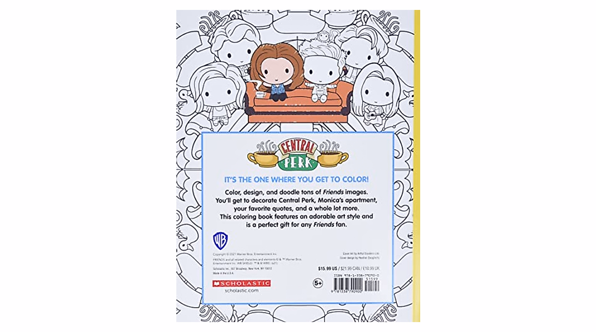 Official Friends Coloring Book - 100 Fun Images to Color