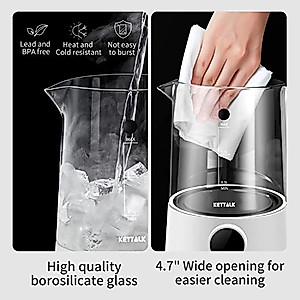 Electric Kettle , Tea Kettle With LED Indicator,1.7 L Smart Temperature Control Hot Water Kettle With Removable Infuser, BPA-Free Tea Maker Coffee Pot Auto Shut-Off & Boil Dry Protection,Keep Warm 12H