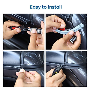 RT-TCZ Hardtop Roof Rainwater Diverter Guard Slot Gutter Extension Accessories for 2018 2019 2020 2021 2022 2023 Jeep Wrangler JL JLU Gladiator JT, 2PCS