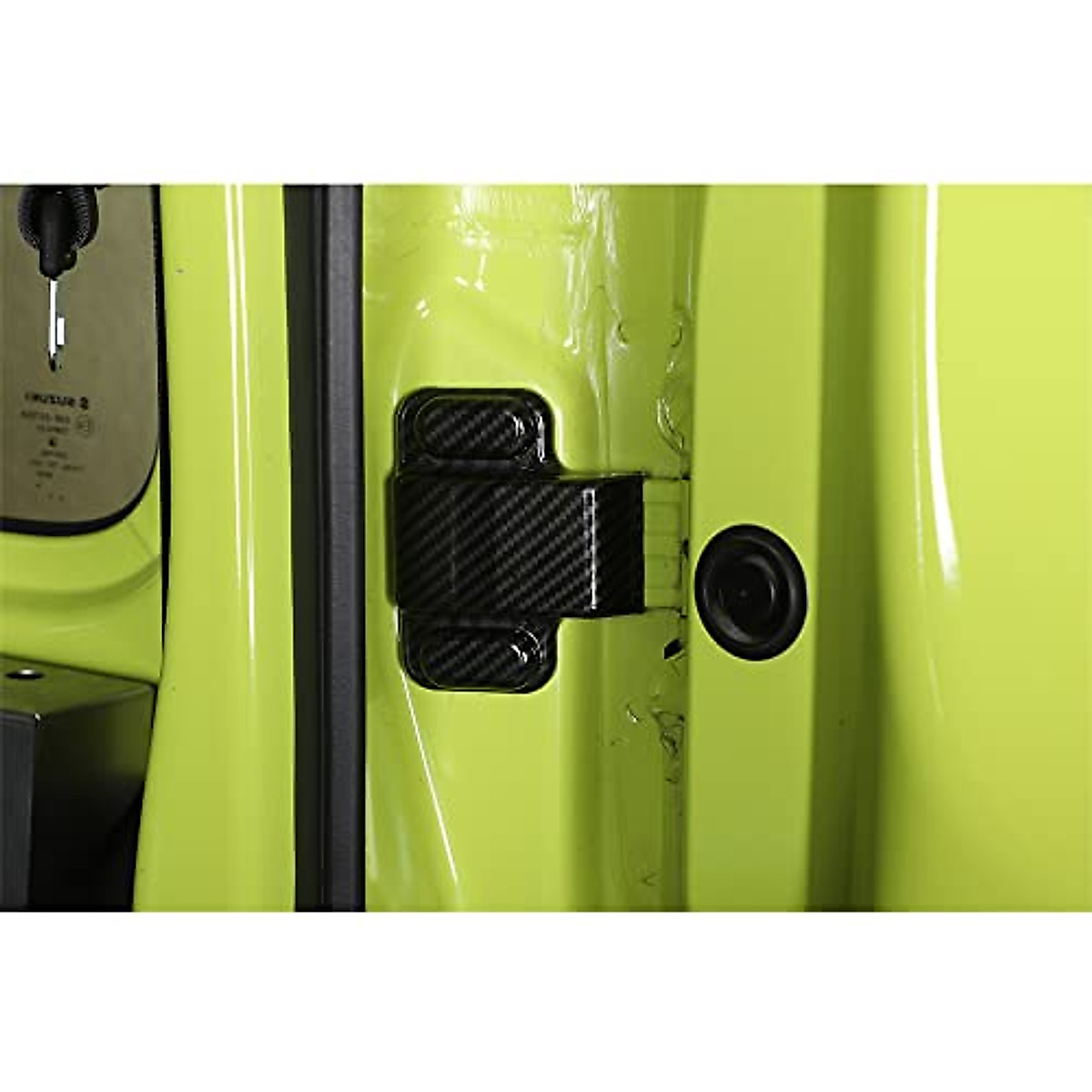 Fit for Suzuki Jimny 2019-2022 ABS Rear Door Tailgate Screw Protection Trim Decorative Cover Interior Car Accessories (Carbon Fiber)