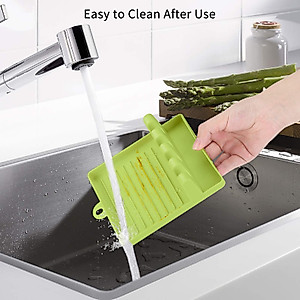 Haryeer Rest For Stove Top With Drip Pad(Two Pack) Kitchen Utensil Holder For Spoons, Food Safe Haryeer Rest Utensil Holder For Counter Top, Spoons, Ladles, Tongs