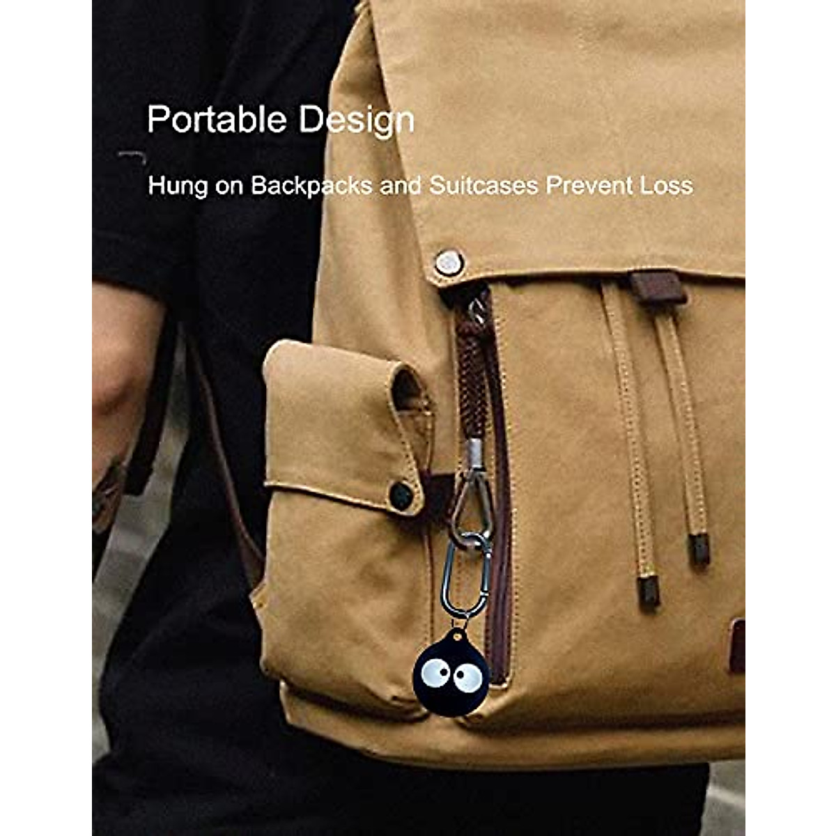 3 Pack Protective Case Compatible with Apple AirTag Cases, Cute Cartoon Silicone Protective Holder for AirTag Keychain, Pet,Luggage, Newest Design