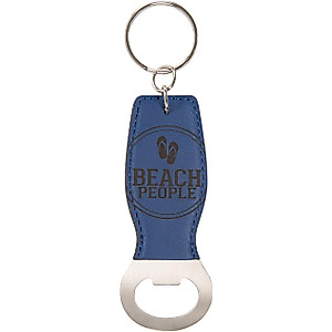 Pavilion Gift Company Beach People-Navy Blue Key Chain Bottle Opener Keyring