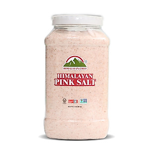 Himalayan Chef Himalayan Pink Salt Fine Grain, Plastic Jar-5 lbs