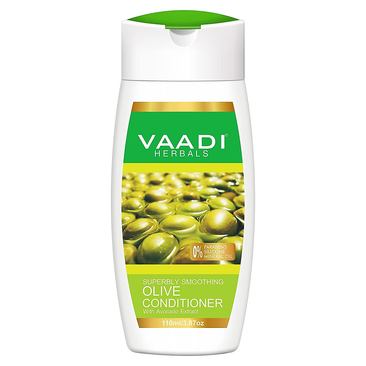 Vaadi Herbals Silky Smooth Conditioner ★ Olive Oil Conditioner with Avocado Extract ★ Herbal Conditioner ★ Sulfate Free ★ Scalp Therapy ★ Moisture Therapy ★ ALL Natural ★ 350 Ml(11.7 Oz)