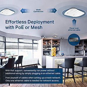 TP-Link EAP245 V3 | Omada AC1750 Gigabit Wireless Access Point | Business WiFi Solution w/ Mesh Support, Seamless Roaming & MU-MIMO | PoE Powered | SDN Integrated | Cloud Access & Omada App | White