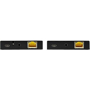 StarTech.com HDMI Over CAT6 Extender Kit - 4K 60Hz - HDMI Balun Kit - Signal up to 165 ft / 50m - HDR - 4:4:4-7.1 Audio Support (ST121HD20V), Black