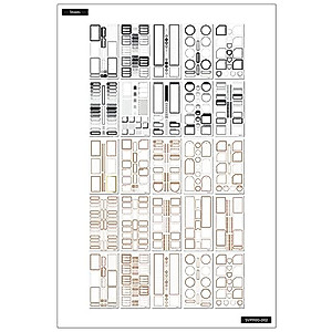 The Happy Planner Sticker Pack for Calendars, Journals and Projects –Multi-Color, Easy Peel – Scrapbook Accessories – Colorful Boxes Theme – 100 Sheets, 1985 Stickers Total
