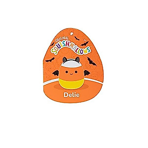 Squishmallows 8" Delie The Candy Corn - Officially Licensed Kellytoy Plush - Collectible Soft & Squishy Halloween Stuffed Animal Toy - Add to Your Squad - Gift for Kids, Girls & Boys - 8 Inch
