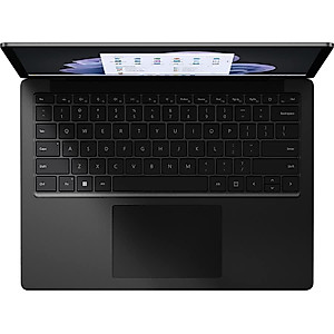 Microsoft Surface Laptop 5 13.5" Touchscreen Notebook - 2256 x 1504 - Intel Core i5 12th Gen i5-1245U - Intel Evo Platform - 8 GB Total RAM - 256 GB SSD - Matte Black - Intel Chip - Windows 11 Pr