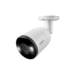 Lorex Indoor/Outdoor 4K IP Security Camera - Add-On Metal Bullet Camera for Wired Surveillance System - Smart Motion Detection, 2-Way Talk, and Color Night Vision [Requires Recorder]
