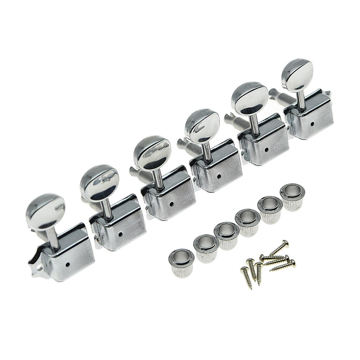 Dopro Chrome Split Shaft Vintage Guitar Tuning Keys Pegs Guitar Tuners Machine Heads for Strat Tele