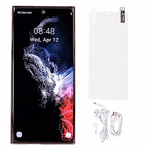 GOWENIC S23+ Ultra Pro Unlocked Cell Phone, 4G LTE Mobile Phone with 6.5 Inch HD Curved Screen, MTK6753 Chip, 8GB RAM, 128GB ROM, Built in Stylus, Support WiFi, BT, FM, GPS, etc (Rose