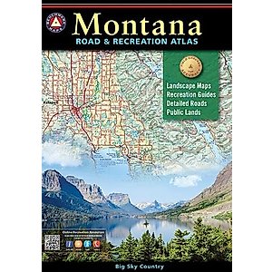Montana Road and Recreation Atlas - 6th Edition, 2024