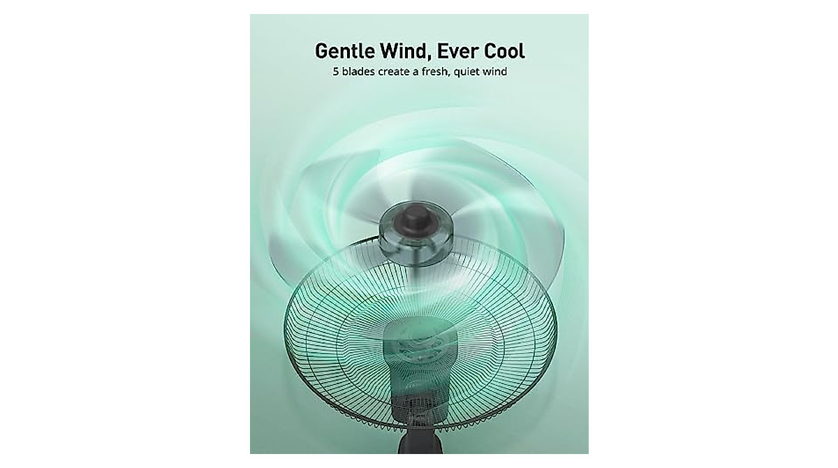 Quiet PARIS RHÔNE Wall Mount Fan with Remote Control