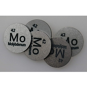 Molybdenum (Mo) 24.26mm Metal Disc 99.95% Pure for Collection or Experiments