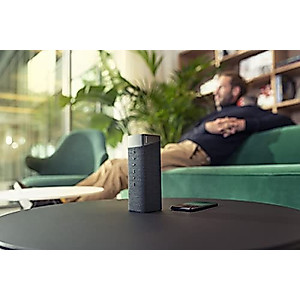 PHILIPS S7505 Wireless Bluetooth Speaker with Built-in Power-Bank, Large Bold Sound, Up to 20 Hours Playtime, IPX7 Waterproof, Shower Ready, Large Size, Gray