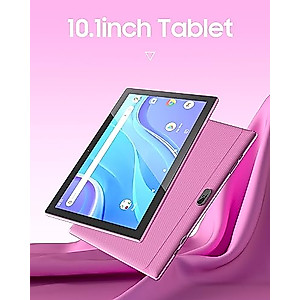 YQSAVIOR 10 inch Tablet, Android 13 Tablet PC, 6GB RAM 64GB ROM Tablets, 2.0GHz Processor, 1280×800 HD IPS Screen, Bluetooth, Dual Camera, Dual Speaker, WiFi 6 Tablet Computer 6000 mAh, Pink