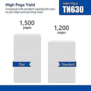 TN630 TN-630 Toner Cartridge 2 Pack Compatible Replacement for Brother TN630 Black Toner Cartridge MFC-L2707DW L2720DW L2740DW DCP-L2520DW L2540DW HL-L2340DW L2360DW L2380DW Printer Toner - by SAO