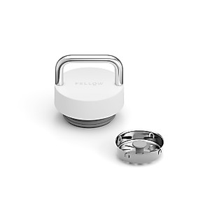 Fellow 20 oz Carter Carry Vacuum Insulated Tumbler for Water, Tea, Coffee, Smoothies, & more - Stainless Steel - Keeps Heat for 12 Hours/Stays Cold for 24 Hours-Leak-Proof Seal-Slim Width-Matte White