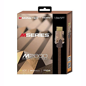 Monacor Monster MSERIES M2000,HDMI 1.5M,25GBPS, 5 feet (MHV1-1015-US)