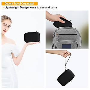 Elonbo Carrying Case for Panasonic Lumix LX10/ LX100/ ZS60/ ZS70/ ZS80/ ZS200/ ZS100 4K Digital Camera, Vlogging Camera Travel Bag Storage Cover, Mesh Pocket fits Battery Charger. Black