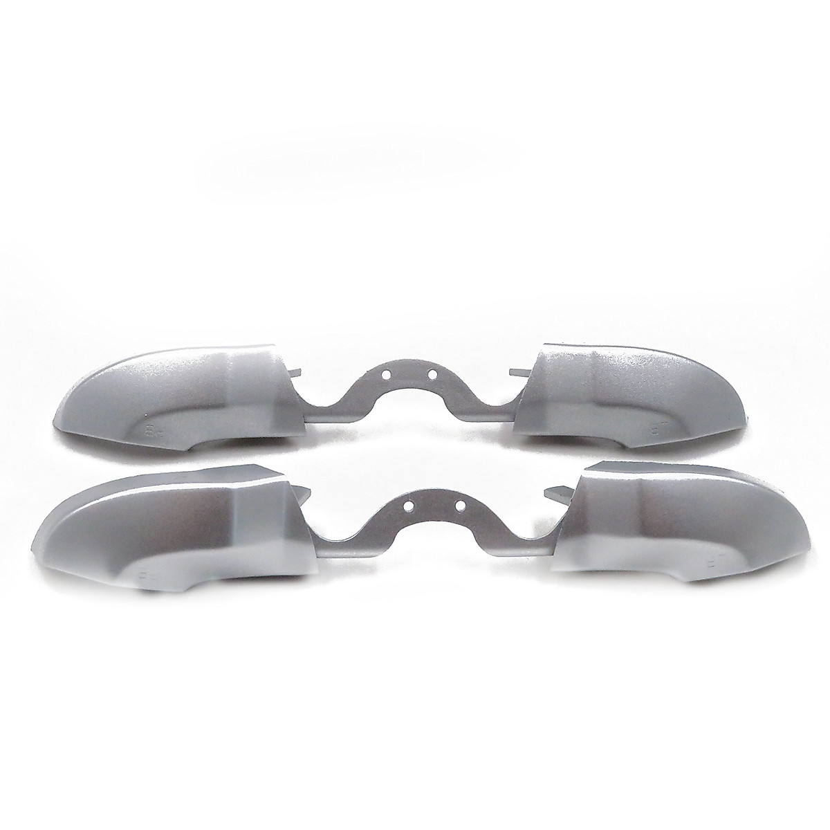 EEkiimy 2 Packs Replacement Paint Silver LB RB Bumpers Triggers+T8 Screwdriver T6 Screwdriver for Xbox One Elite Controller Repair parts Xbox One Controller Bumpers 3.5mm