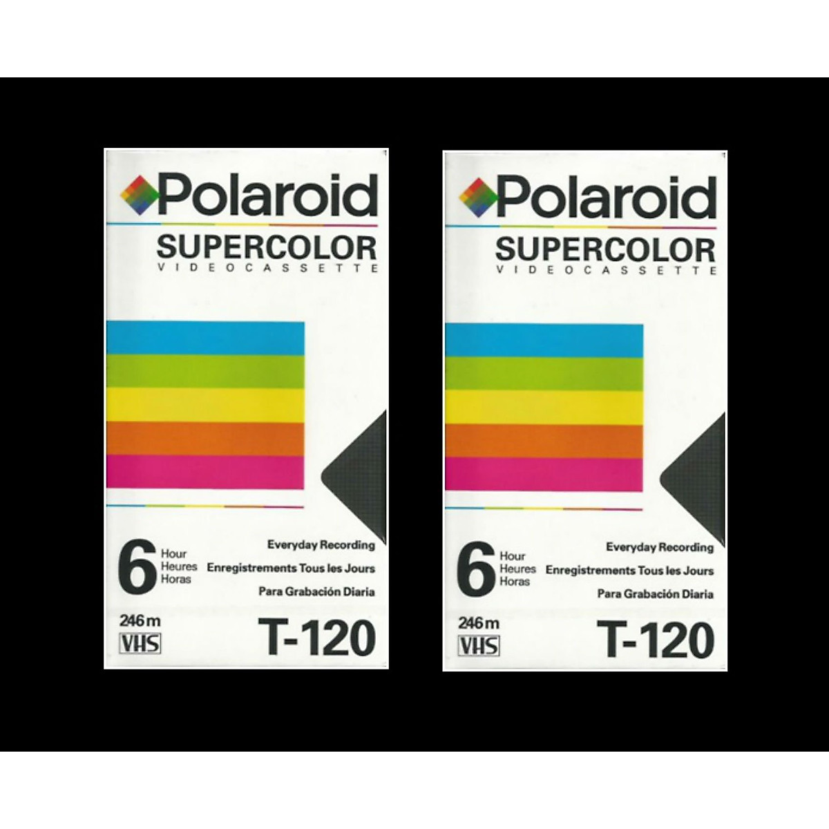 Polaroid Supercolor VHS T-120 2pack