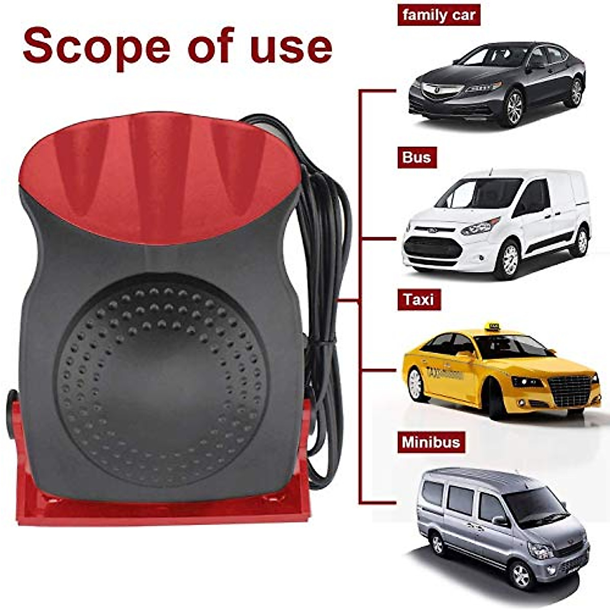 2022 Upgraded Car Heater 12V, 150W Electionic Auto Car Defrost Defogger, 2 in 1 Heating & Cooling Car Fan Vehicle Electronic Air Heater Defrost, 3-Outlet, Plug Into Cigarette Lighter