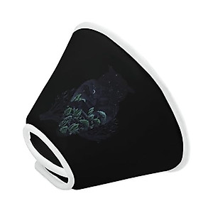Owl Scape Comfortable Dog Cone Cat Collar Adjustable Prevent from Licking Wounds XL