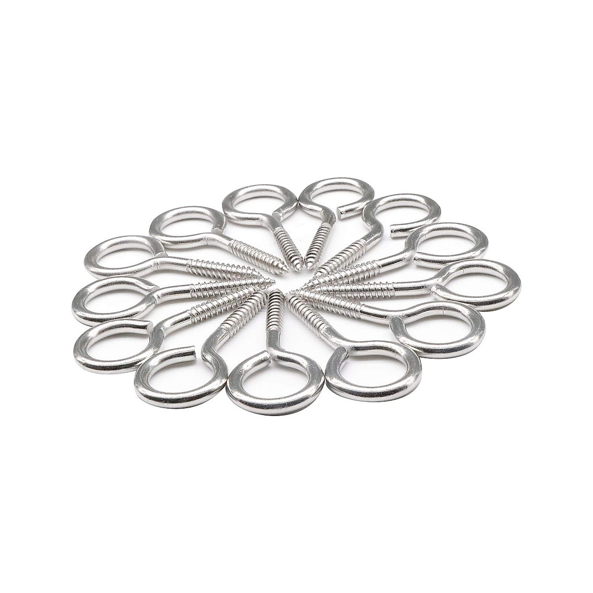 M3 x 1-1/2" Screw Eyes (20pcs) Small Eyelet Screws Lag Eye Bolt 18-8 Stainless Steel 304 Heavy Duty Vine Eyes Screw by IMScrews