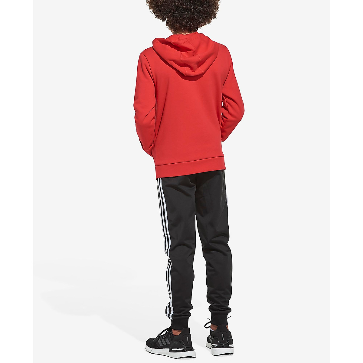 adidas Boys' Big Active Sports Athletic Tricot Jogger Pant, Iconic Black, M 10/12