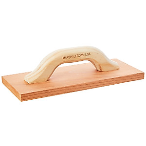 Concrete Hand Float 12 X 5 Redwood Float 3/4 Inch Thick