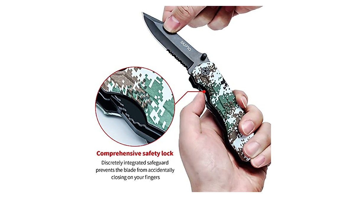 Multitool Pocket Knife for Men - 9-in-1 Survival & Utility Tool