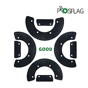 POSFLAG HS35 Snowblower Paddles with Hardware Kit Replaces Honda 72521-730-003, 72552-730-003, 1003375, 1003391 for Honda HS35 A Snow Blowers, Honda HS35 Snowblower Parts, Honda HS35 Paddles