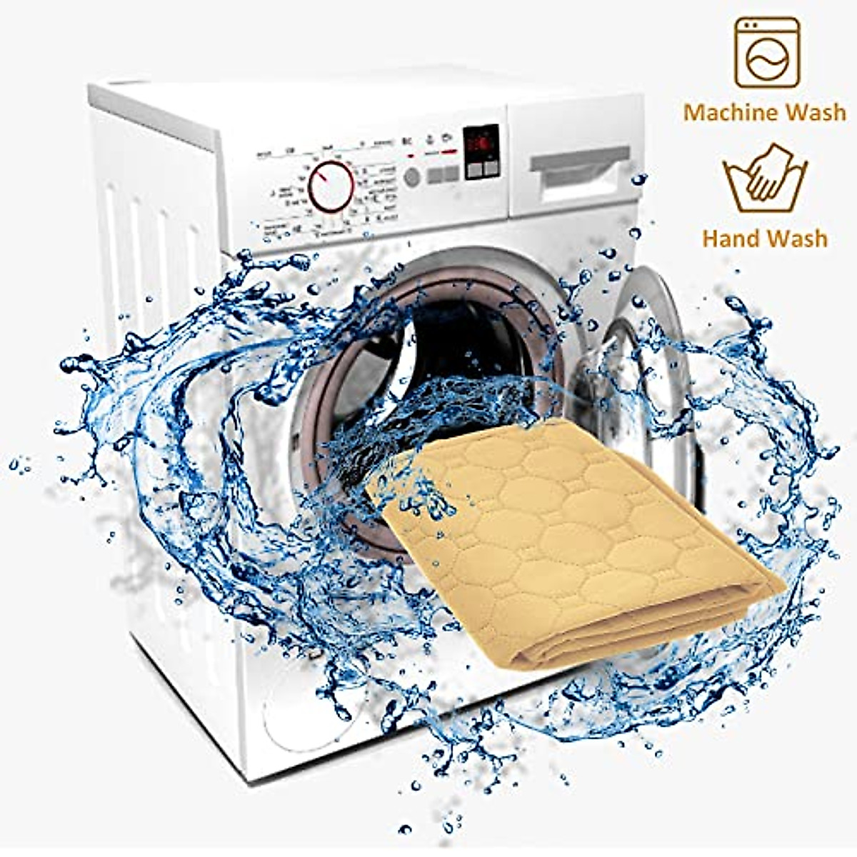 Fhiny 2 PCS Guinea Pig Cage Liner, 39'' x 27'' Reusable Guinea Pig Bedding Washable Small Animal Pee Pads Waterproof Cage Liners for Guinea Pigs Rabbits Ferrets Chinchillas Hedgehogs