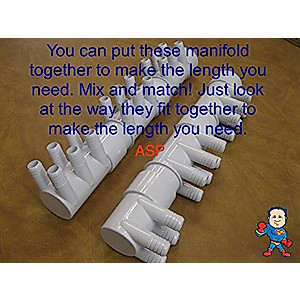 Manifold Hot Tub Spa Part 2" Street x 2" Slip x (6) 3/4" Water How to Video