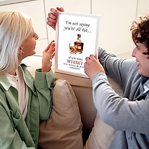 Inbufruy Whiskey Lover Birthday Cards for Him, Her, Dad, Mom, Husband, Wife, Friend, Family - Humorous Age Joke Cards, 8 x 5.3 in