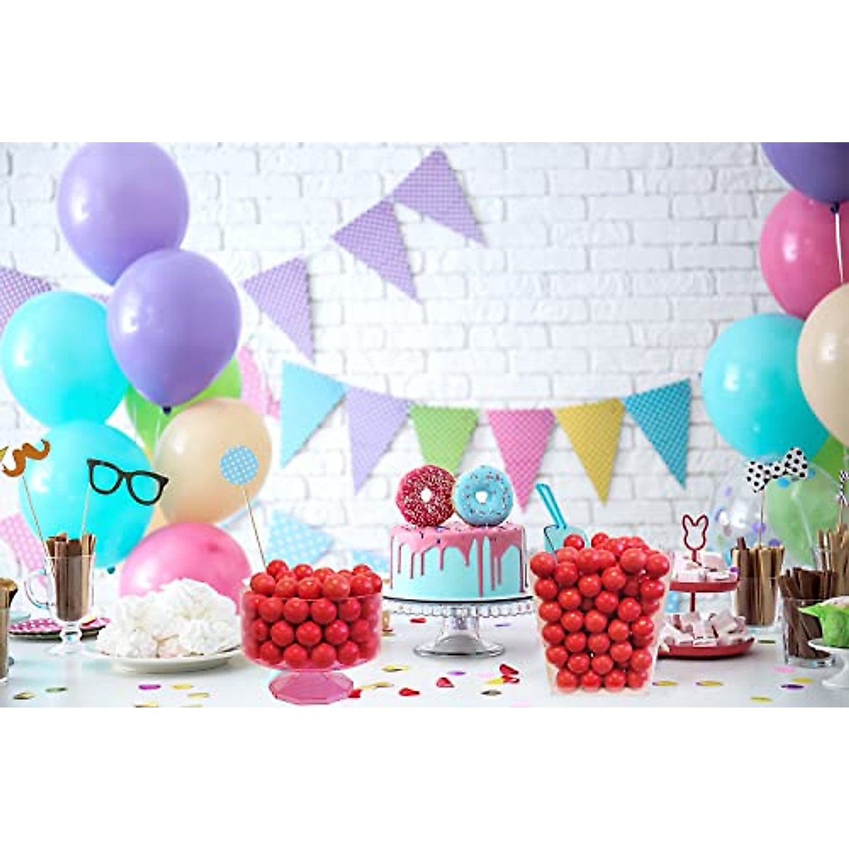 Hot Cinnamon Chewing Gum Balls Flavored Candy Buffet Treats, Machine Size Refills, Kosher Certified Parve, 1" Inch (5 Pounds (Bulk))