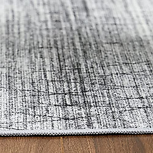 GlowSol Grey Area Rug for Living Room Moroccan Area Rugs 8×10 Boho Throw Indoor Carpet Low Pile Non-Slip Floor Cover Rugs Machine Washable Area Rugs Large Area Rug for Bedroom Nursery Dining Room