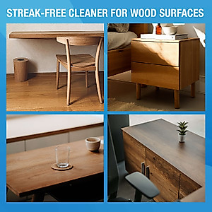 MiracleWipes for Wood Surfaces, Remove Dirt and Grime Buildup, Clean, Protect, and Polish Cabinets, Furniture, and Wood Floors, Great for Kitchen and Bathroom Cleaning Support - 30 Count