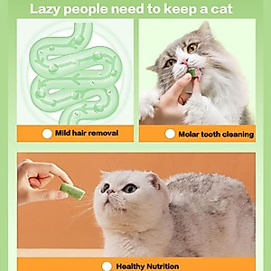 GDSAFS Cat Grass Teething Stick, Cat Grass for Indoor Cats, Cat Grass Sticks, Freeze Dried Cat Grass Tooth Grinding Stick for Hairball Removal, Teeth Cleaning, Increase Appetite (6pcs)