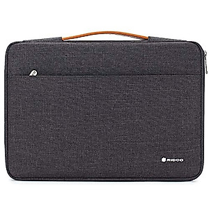 NIDOO 14 inch Laptop Sleeve case Notebook Bag Protective Carrying Handbag for 15" Surface Laptop 3 4/14" Chromebook S330 / ThinkPad E485 E490 T490s/ HP ProBook 645 G4 / 14" Latitude 14, Dark Gray